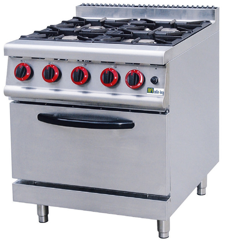 FOURNEAU GAZ SUR FOUR GAZ - GAMME 700 - 4 FEUX - CM CHR